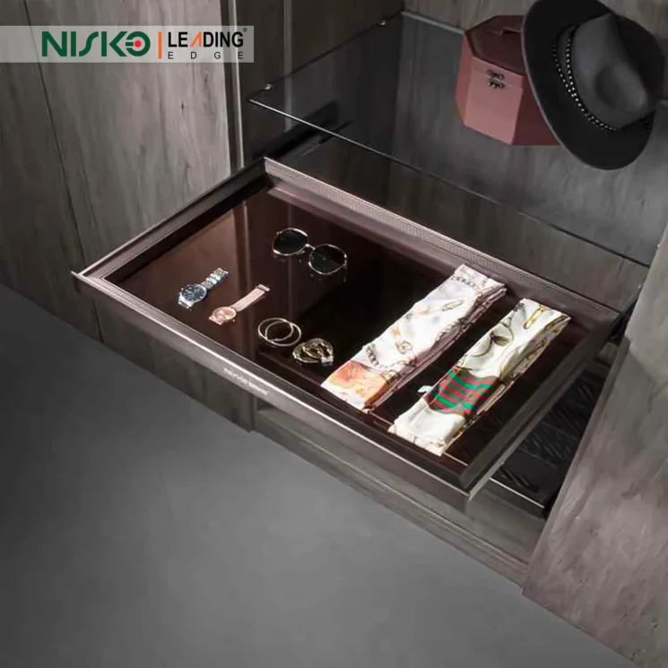 Glass Tray Pull Out H204A Nisko | 01-1611 - LEADING EDGE