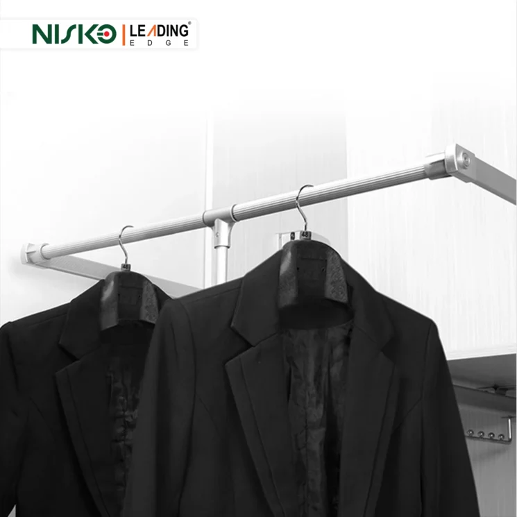 Up Down Lift Clothes Rack Black | 01-5622 - LEADING EDGE